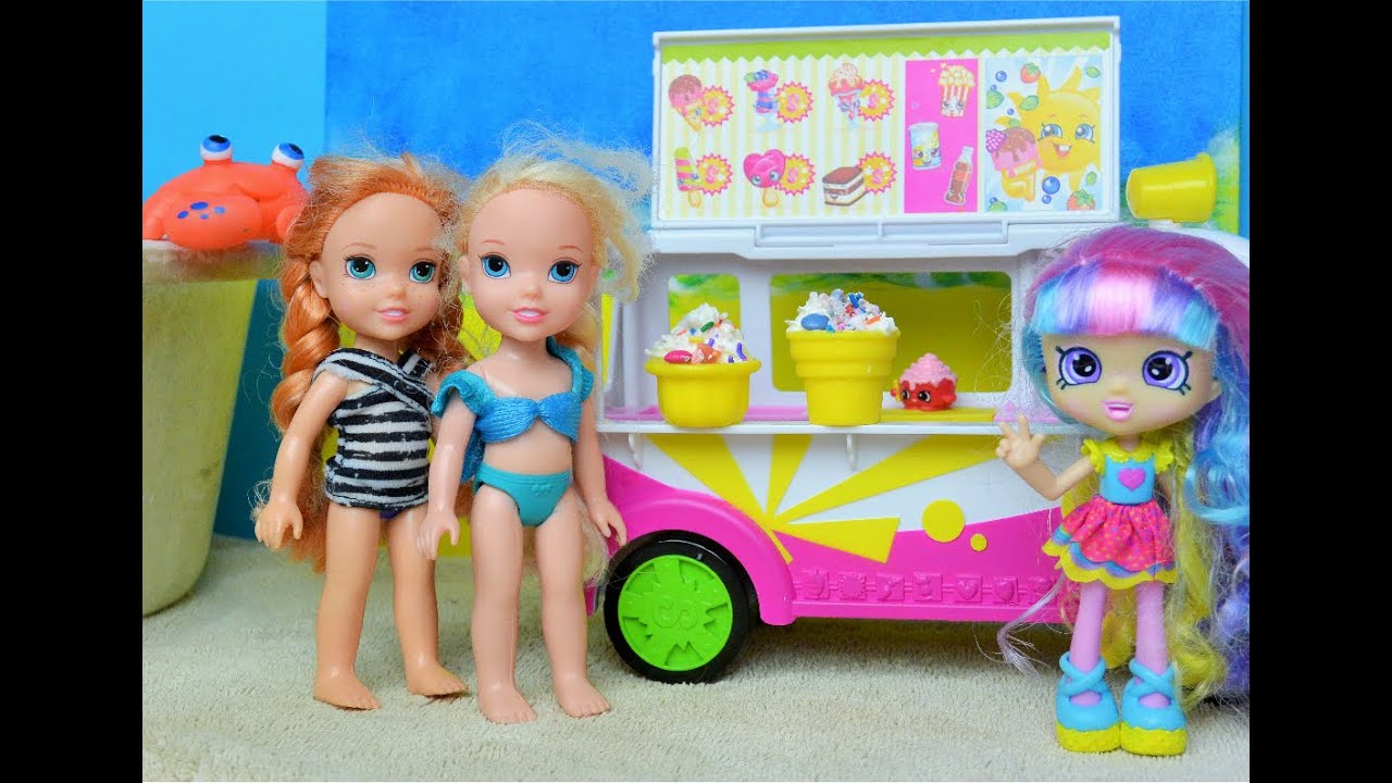 Anna and Elsa Toddlers Swimming in Rock Pool! Ep. 79 - Dolls - Toys in ...