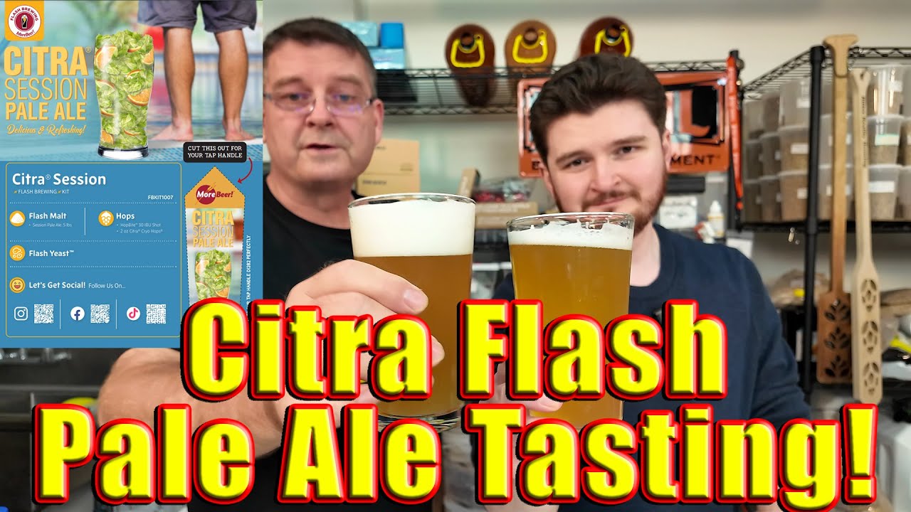 Citra Session Pale Ale - Flash Brewing - Tasting Review from MoreBeer! - YouTube