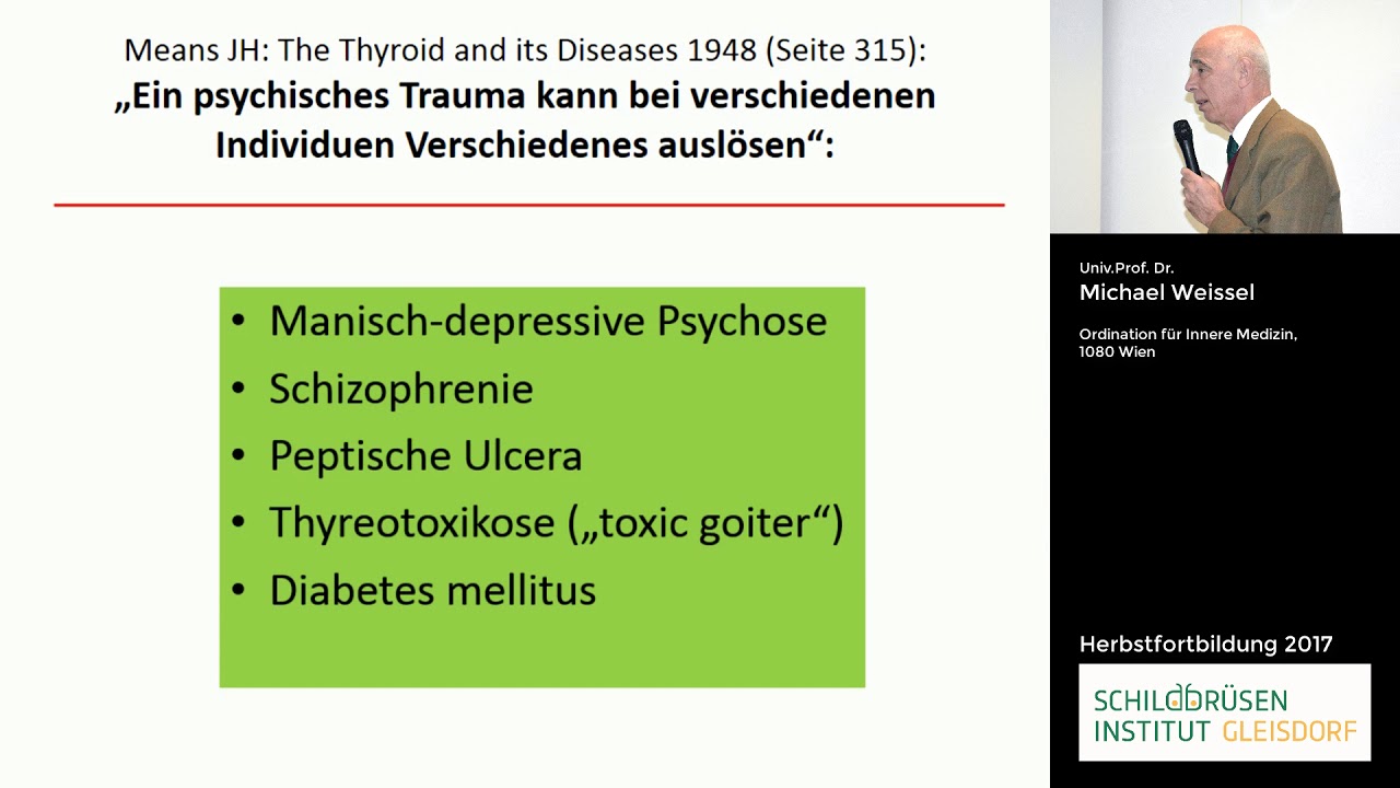 Michael Weissel: Morbus Basedow und Stressful Life Events - YouTube