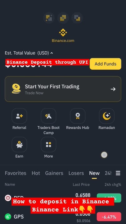 how to deposit in Binance with bank Account || UPI DEPOSIT to binance - YouTube