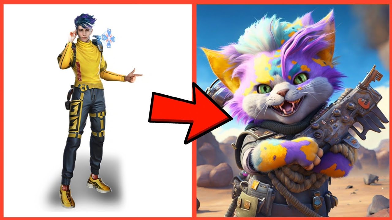 MEOW FF 🔥 FREE FIRE BEREVOLUSI MENJADI KUCING GEMOY | Semua Karakter ...