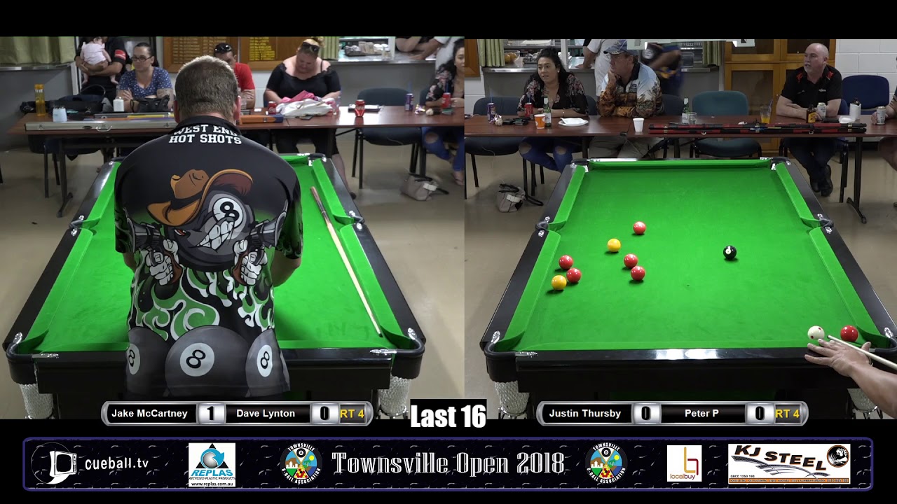 Townsville Open 8 Ball 2018 | LAST 16 - YouTube