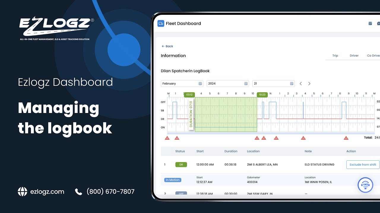 EZLOGZ DASHBOARD: MANAGING THE LOGBOOK - YouTube