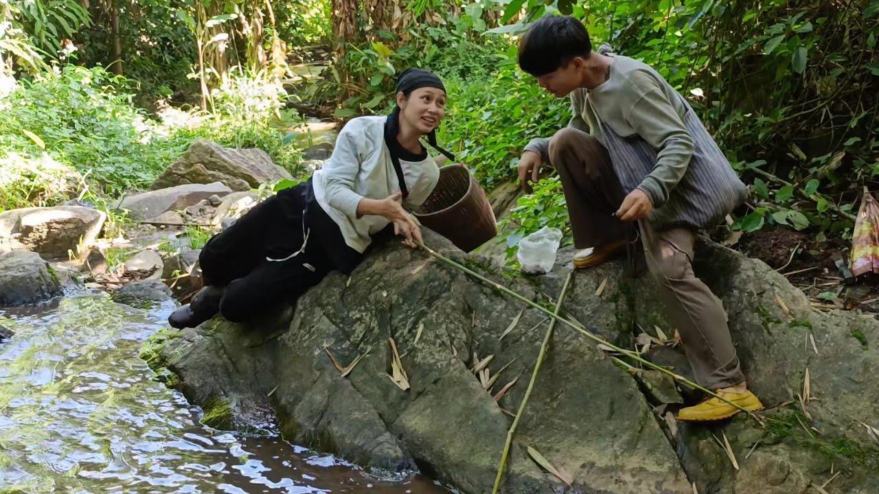 Find fish in the streams and come back to make food. - YouTube