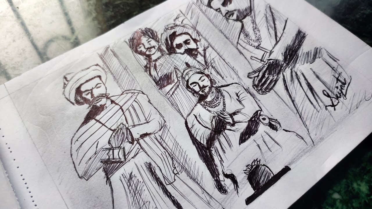 Drawing Oath of Swaraj Timelapse | Sujat Creations - YouTube