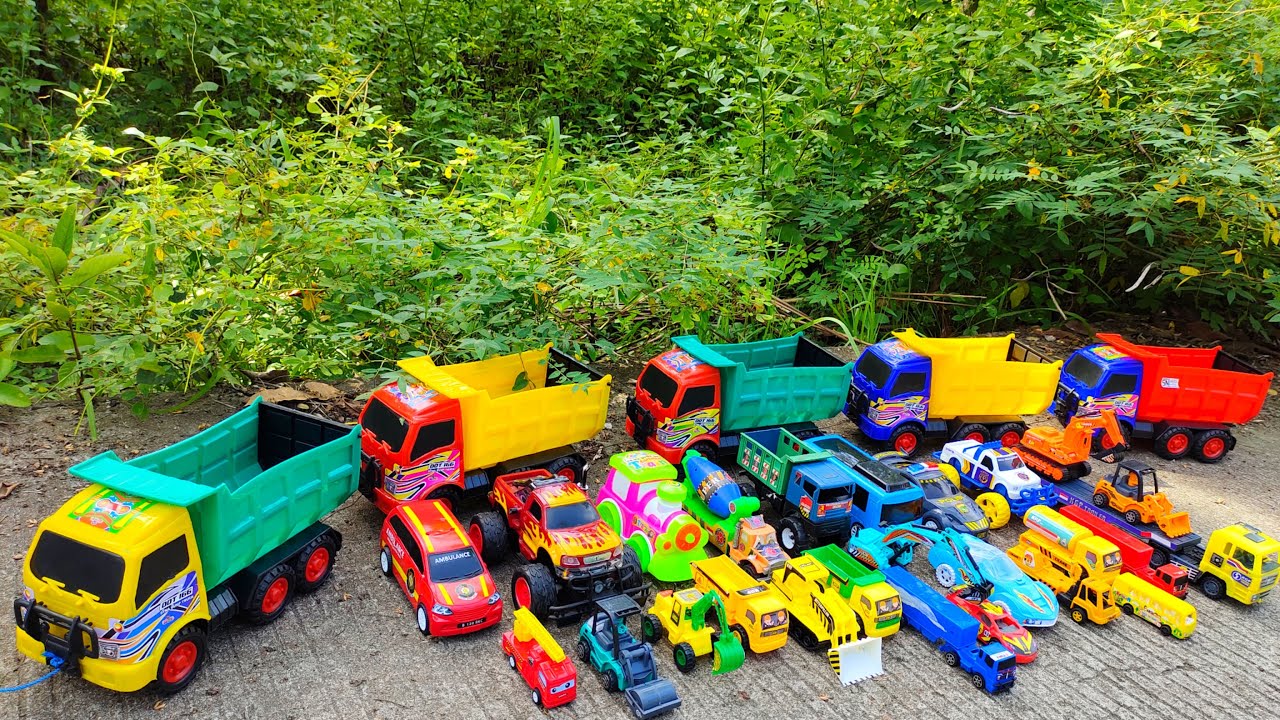 Mobil Truk Tronton Panjang Penuh Mobil Mobilan,Excavator,Beko Keruk ...