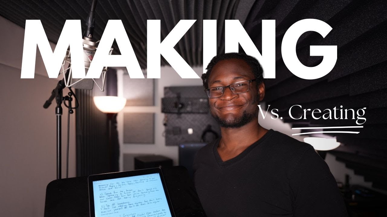 Making vs Creating in Voice Over: The skill that gets you more work ...