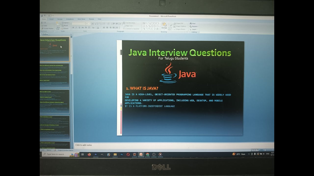 Java Interview Questions తెలుగులో Class 2 - YouTube