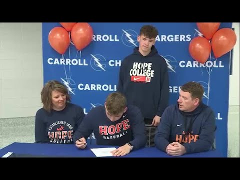 Conner Barkel full interview on signing with Hope College baseball ...
