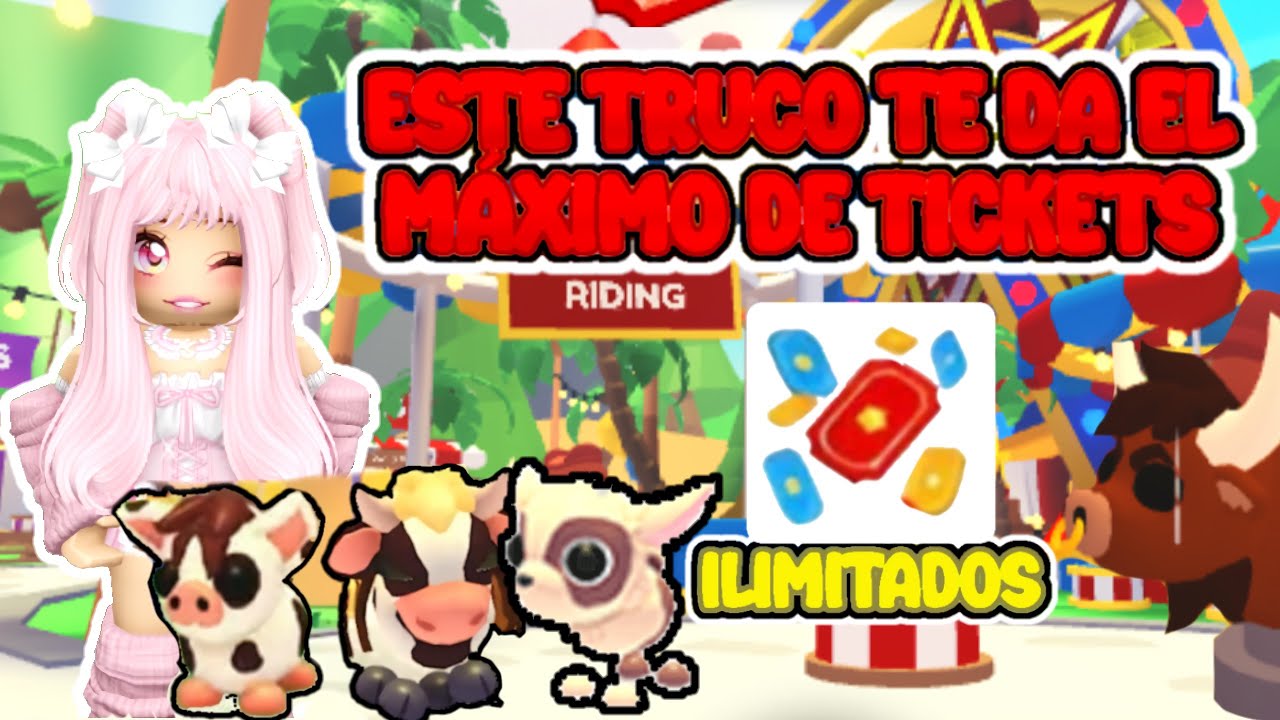 ESTE *TRUCO* TE DA TICKETS ILIMITADOS🤑🎟️!! EN ADOPT ME - YouTube