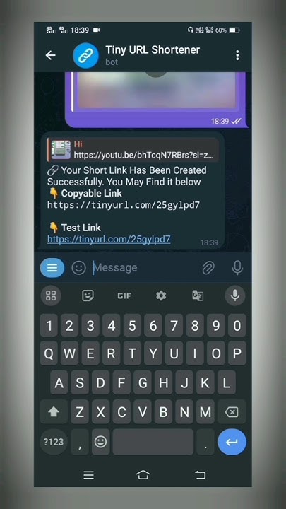 Convert Long URL to Short URL using this Telegram Bot | 🤖 #shorts #shortsfeed #telegrambot # ...