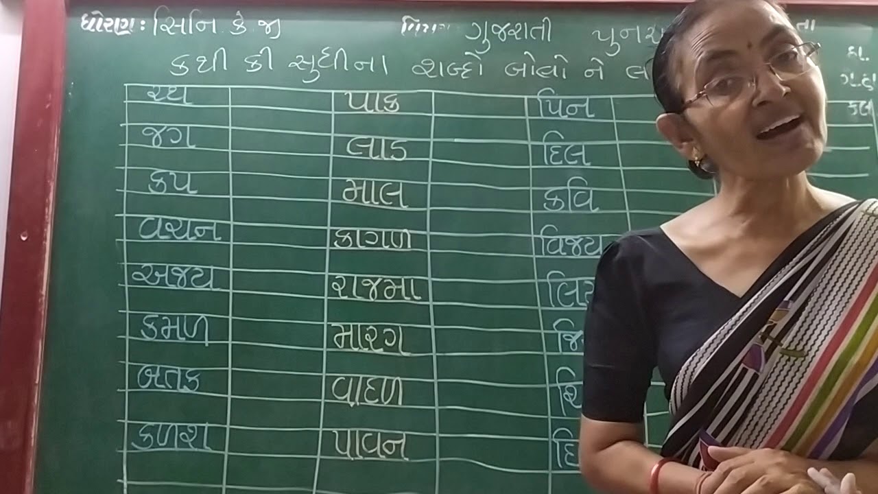GUJ MED STD SR KG SUB GUJ KA THI KEE SHABDO REVI - YouTube