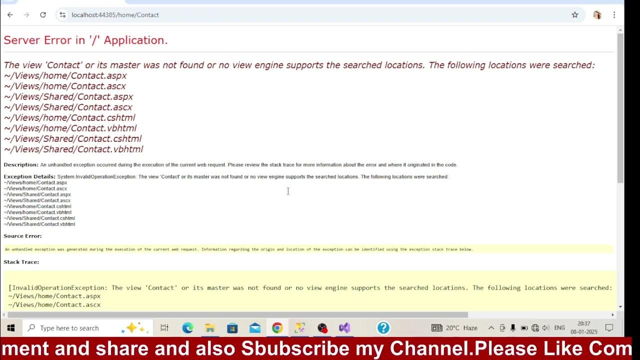 Class:- 11 How To use ViewResult in ASP Net MVC - YouTube