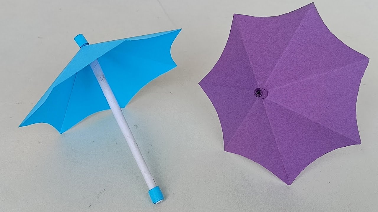 How to Make a Paper Umbrella | Origami Umbrella | Mini Paper Umbrella ...