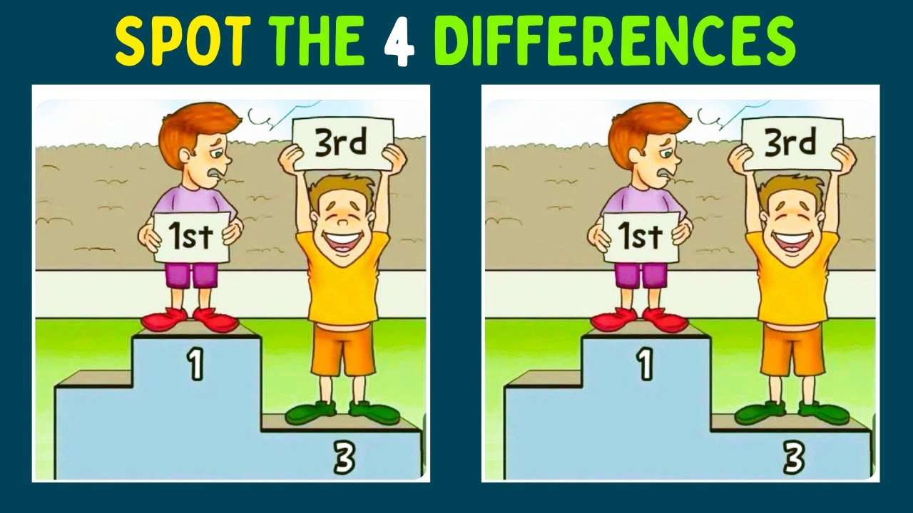 Find the Difference | Only Genius can find all | Spot 4 Differences # ...
