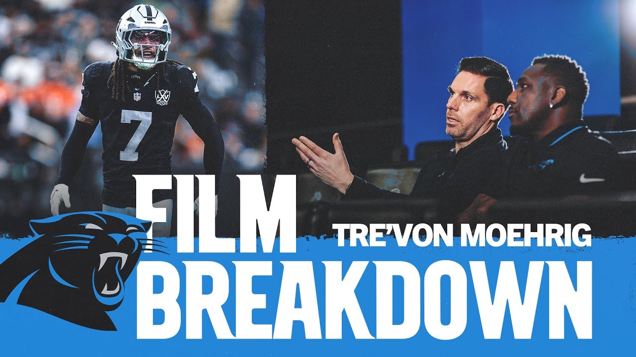 Tre'von Moehrig's Film Room | Thomas Davis & Dan Morgan break down the tape | Carolina Panthers ...