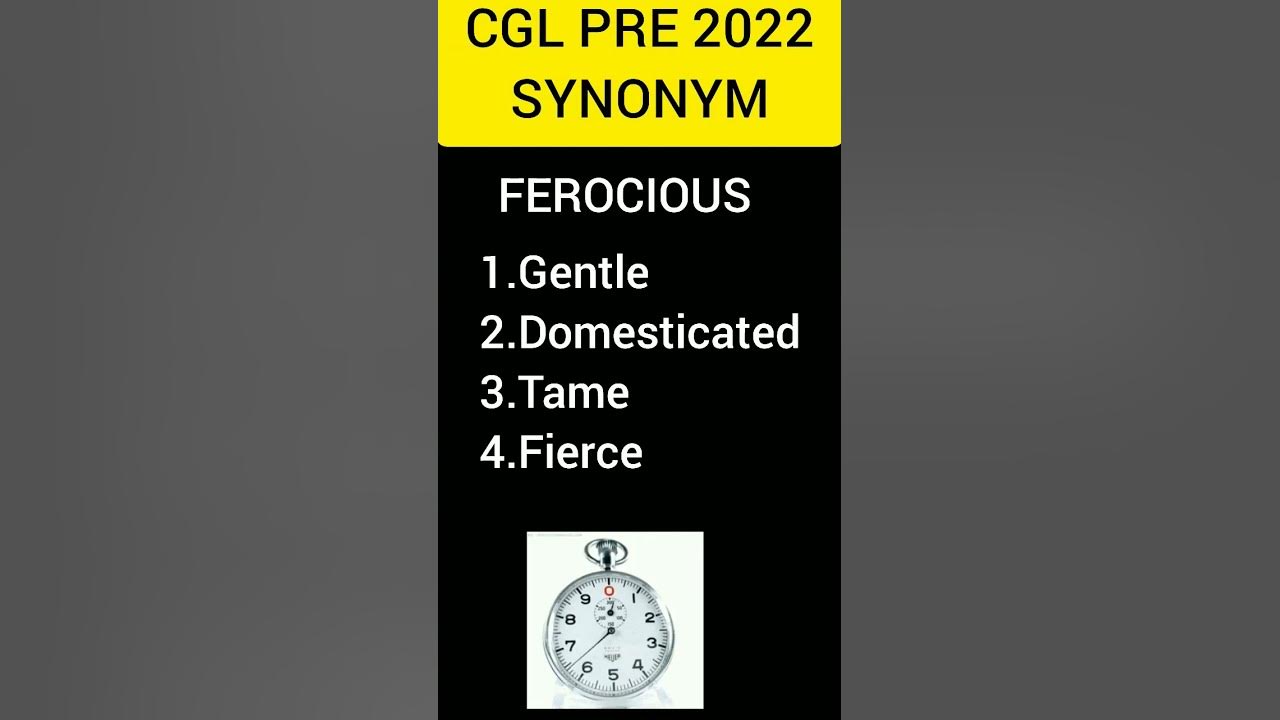 Synonym Of Ferocious cgl2023 cgl mts YouTube synonym-of-ferocious-cgl2023-cgl-mts-youtube
