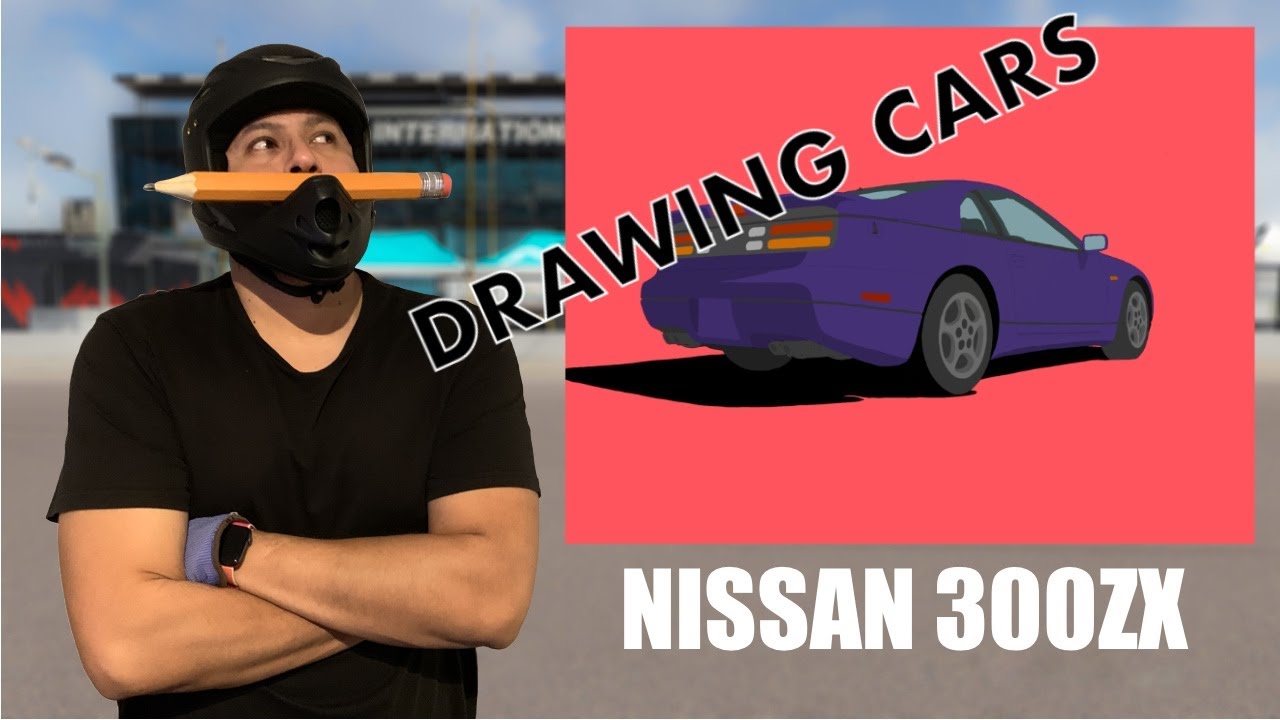 Drawing Cars With iPad Pro - Nissan 300ZX - YouTube