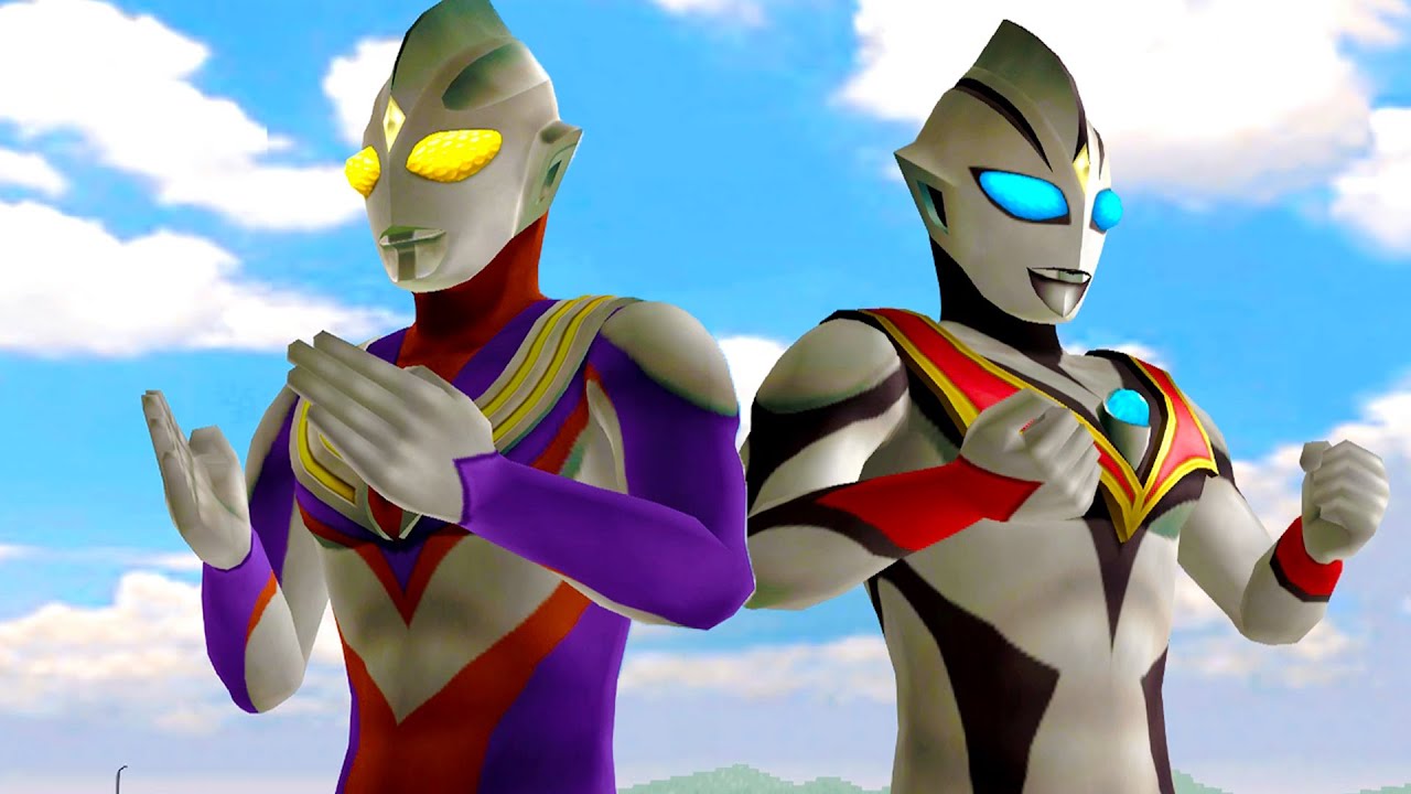 ULTRAMAN TIGA & EVIL TIGA - TAG HD Remaster - ウルトラマン FE3 - YouTube