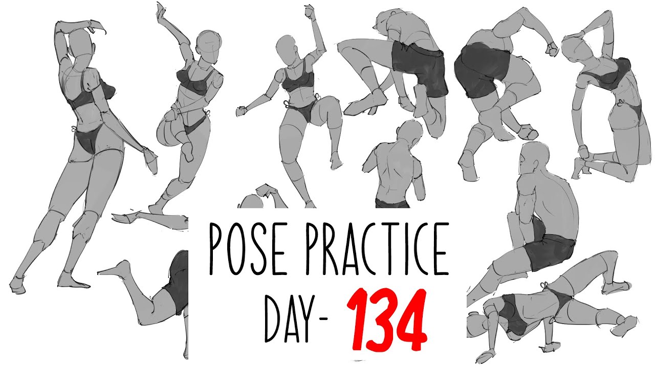 Daily Pose Practice Part 134 - YouTube