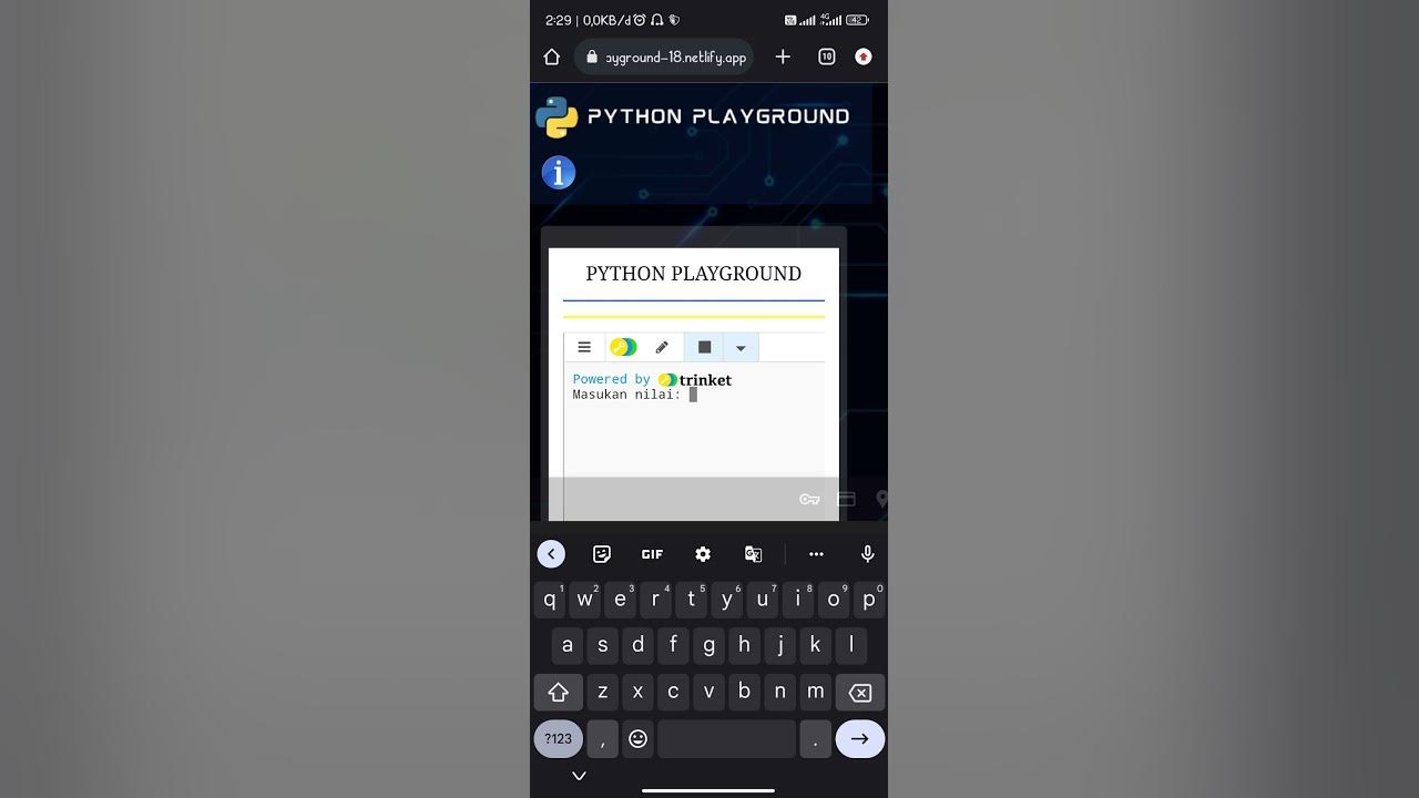 Tutorial Percabangan Bersarang dalam Python PART2 #algorithm #tutorial #python - YouTube