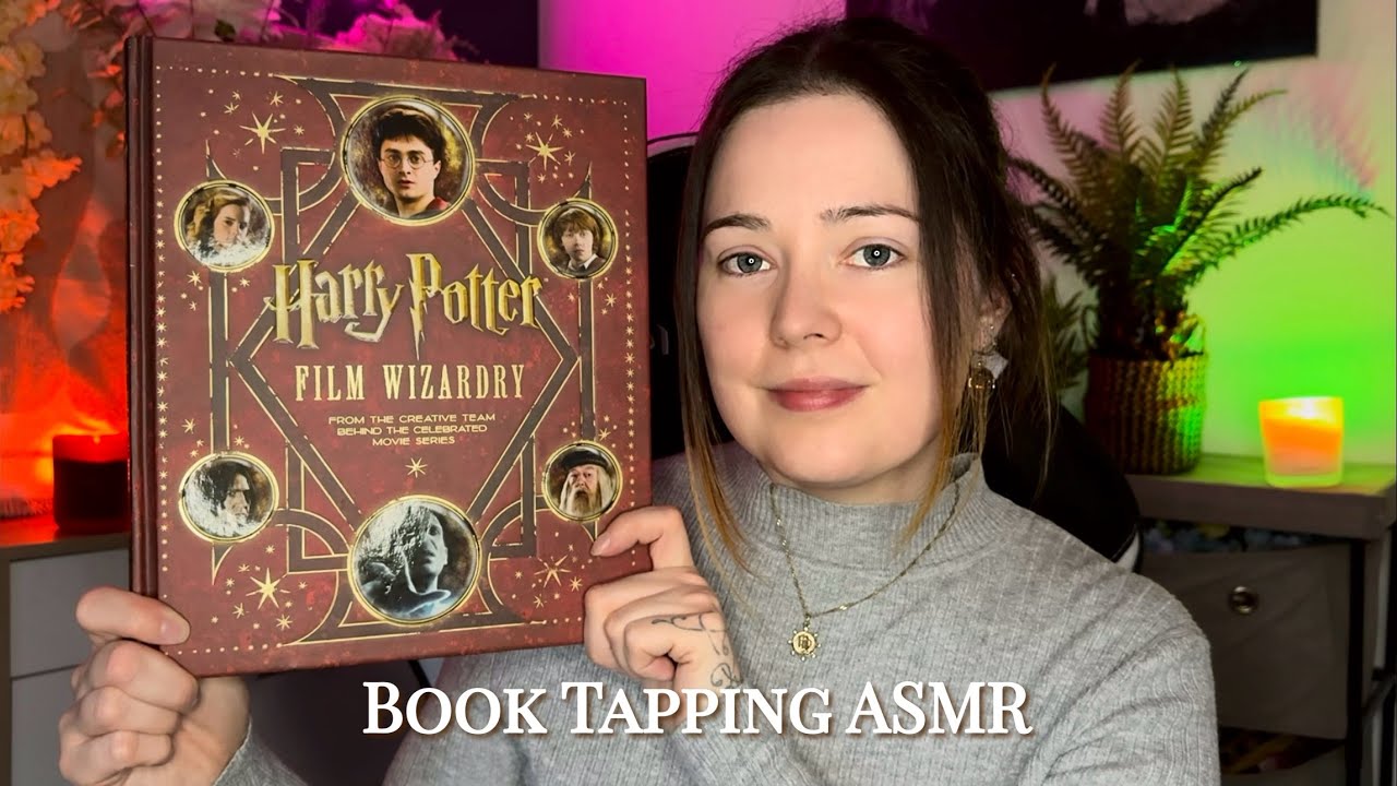 ASMR Book Tapping, Scratching, Page Flipping & Plastic Photo Album Pages 📚 Cosy Whispering ...