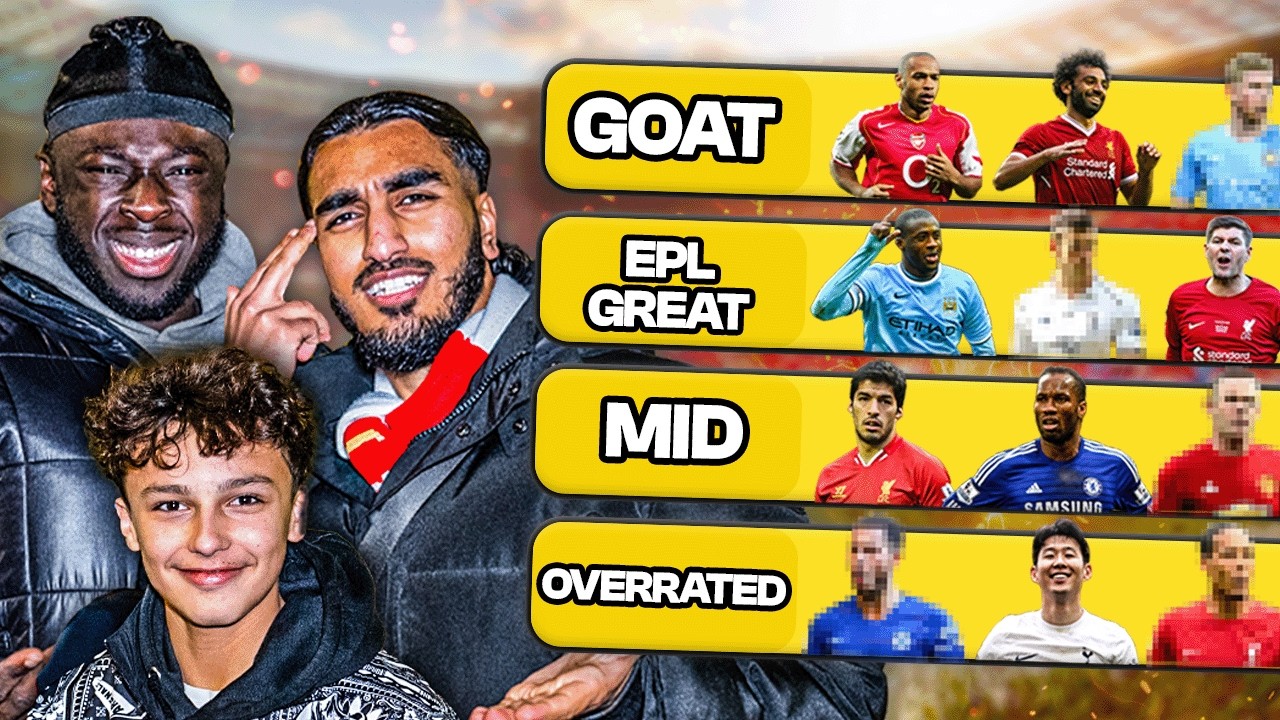 Football TIER LIST: Ranking PREMIER LEAGUE LEGENDS with Arsenal fans 👀 ...