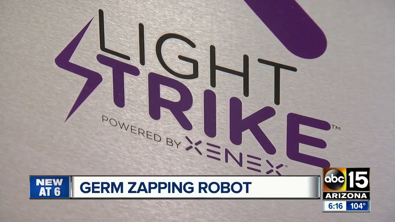 Honor Health seeing results from germ-zapping robot - YouTube