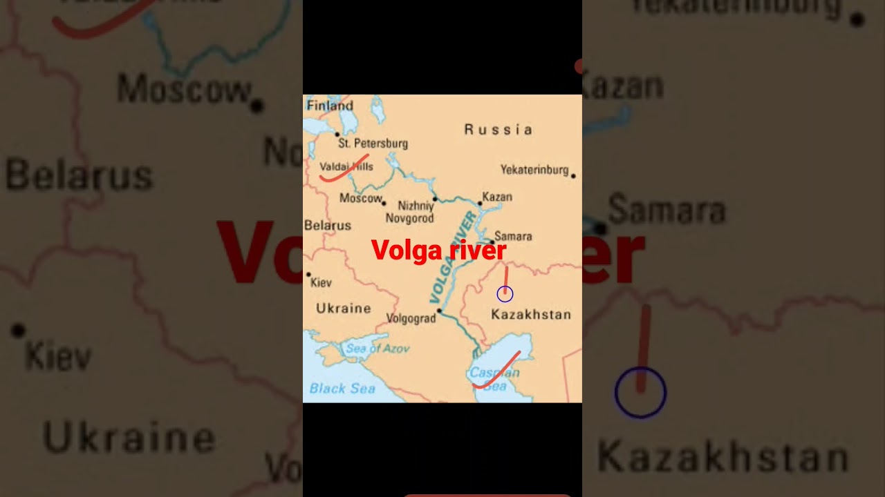 Volga River World Map