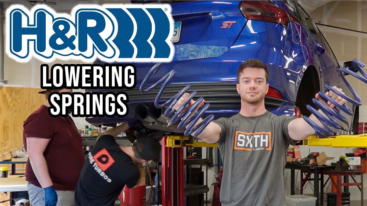 How to install H&R Lowering Springs on your Ford Focus ST!!! - YouTube