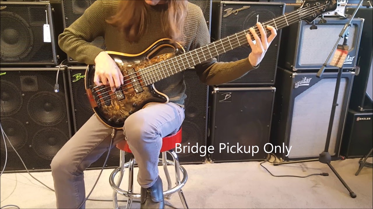 Mayones Caledonius 5 String Graphite Burst - YouTube