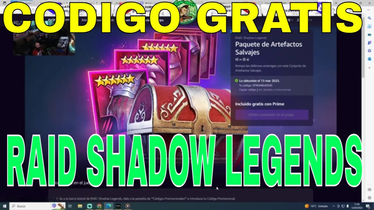 🎁 CODIGO GRATIS para RAID SHADOW LEGENDS de AMAZON PRIME GAMING ‼ - YouTube