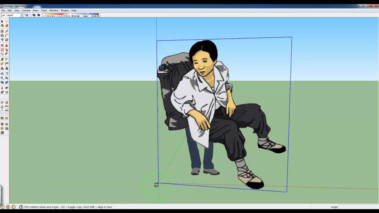 Google Sketchup 2D People Part 1 - YouTube
