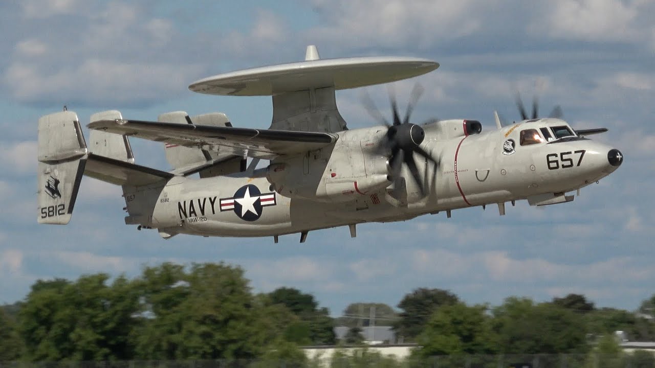 E-2 Hawkeye Demo - EAA AirVenture Oshkosh 2022 - YouTube