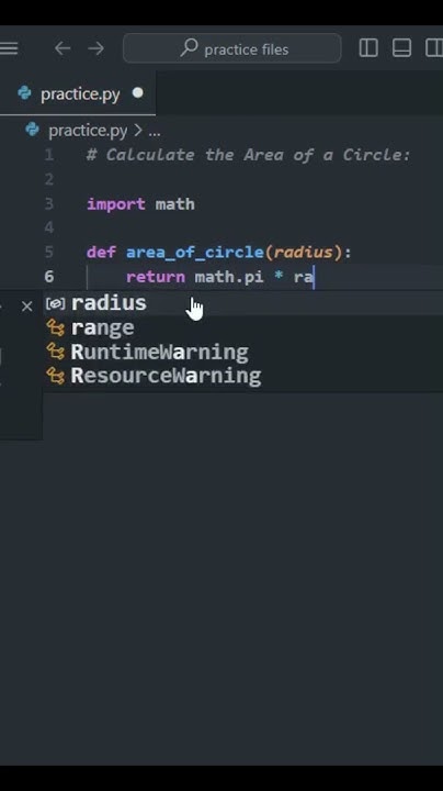 Calculate the Area | #python #pythonprogramming#coding#learnpython #pythonforbeginners - YouTube