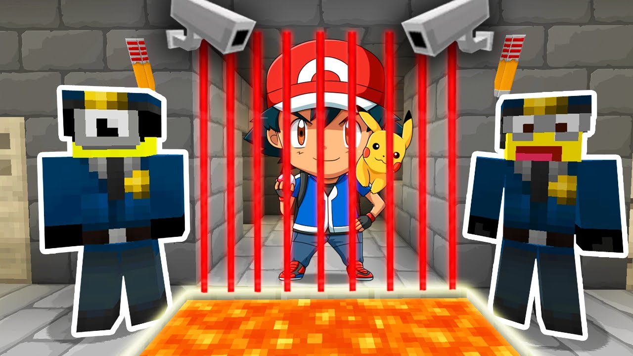 PIKACHU E ASH FORAM PRESOS NA PRISÃO DOS MINIONS! (MINECRAFT PRISON ...