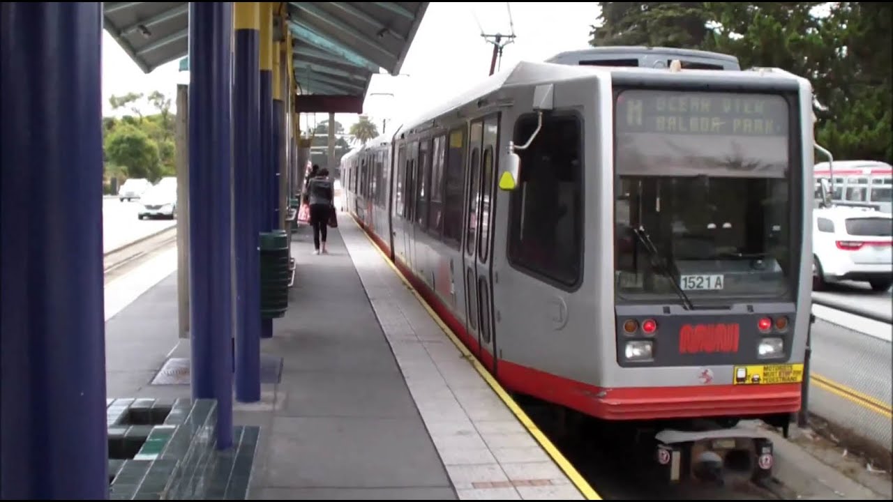 MUNI: M Ocean View: Embarcadero - SF State (19th & Holloway) - YouTube