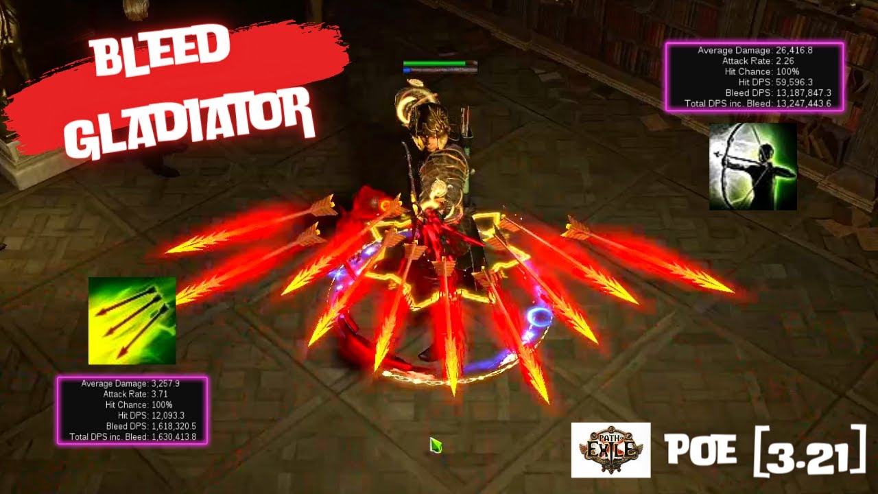 [POE 3.21] BLEED GLADIATOR SHOWCASE | СТРАЖИ ДРЕВНЕГО И ПРИГЛАШЕНИЕ ...