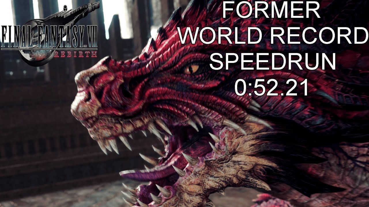 FF VII Rebirth [Hard Mode] Red Dragon [WR] Speedrun 0:52.21 [WORLD ...