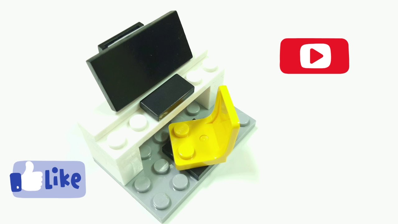 LEGO Computer Table | LEGO moc - YouTube