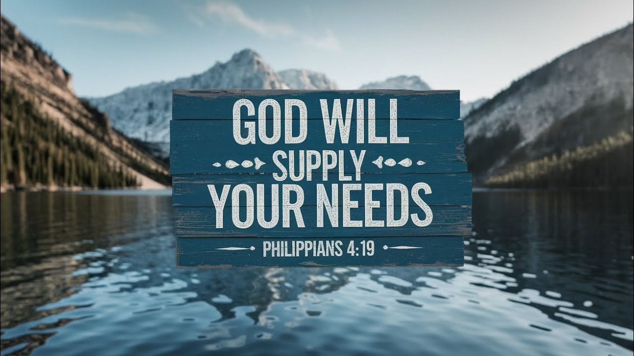 God Will Supply All Your Needs | Philippians 4-19 | God Will Provide ...