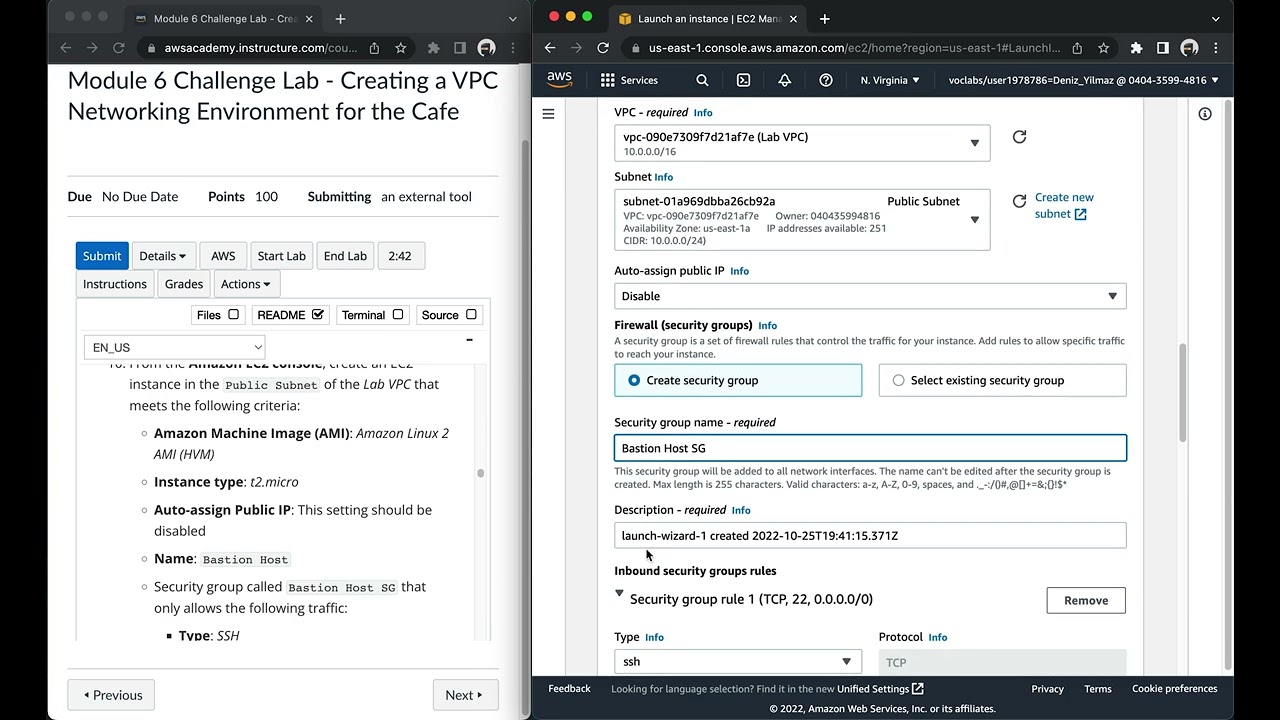 Module 6 Challenge Lab Creating A Vpc Networking Environment For The