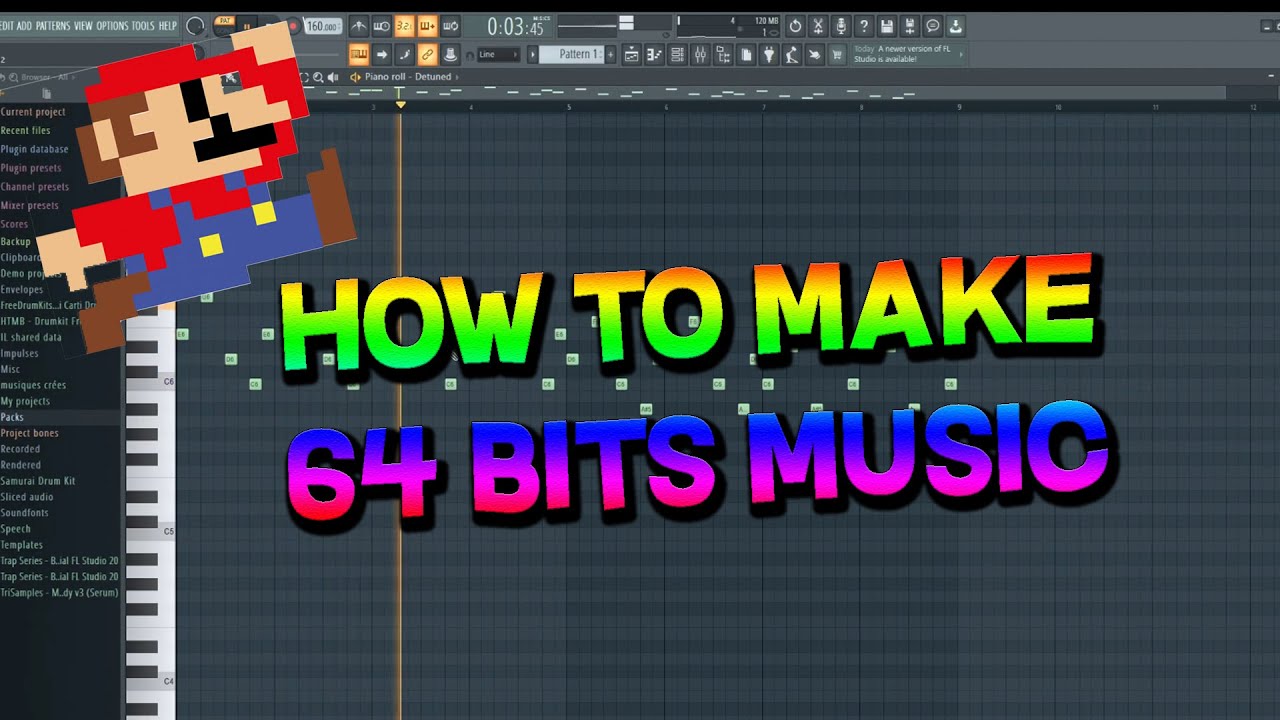 How to make Beats "64 Bits" FL studio | FL studio 20 Tutorial - YouTube