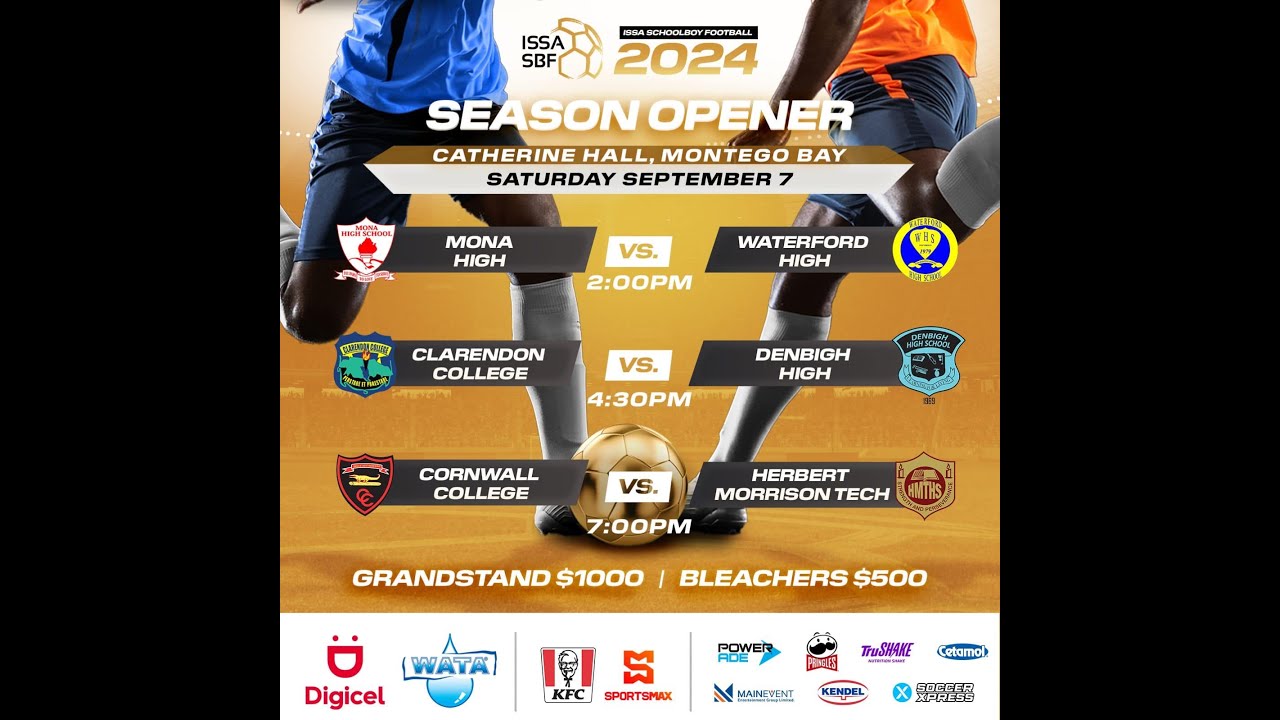 ⚽ ISSA School Boy Football | Mona High vs Waterford High | Manning Cup ...