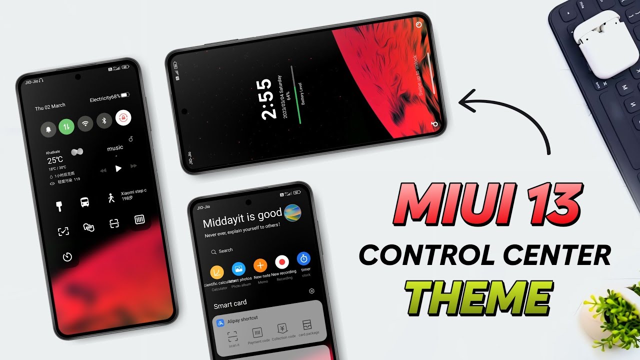 Xiaomi MIUI 13 New Control Center Download | Control Center Theme ...