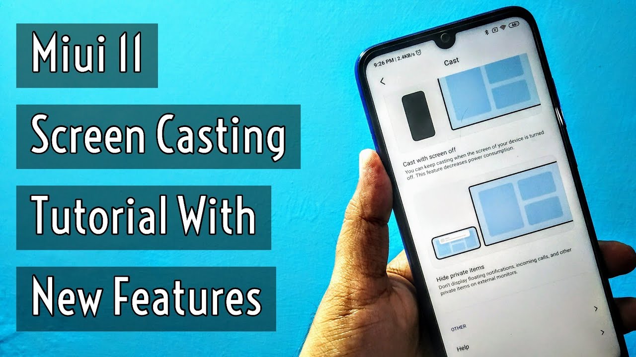 Miui 11 Screen Casting Tutorial Awesome New Features | Cast With Screen ...