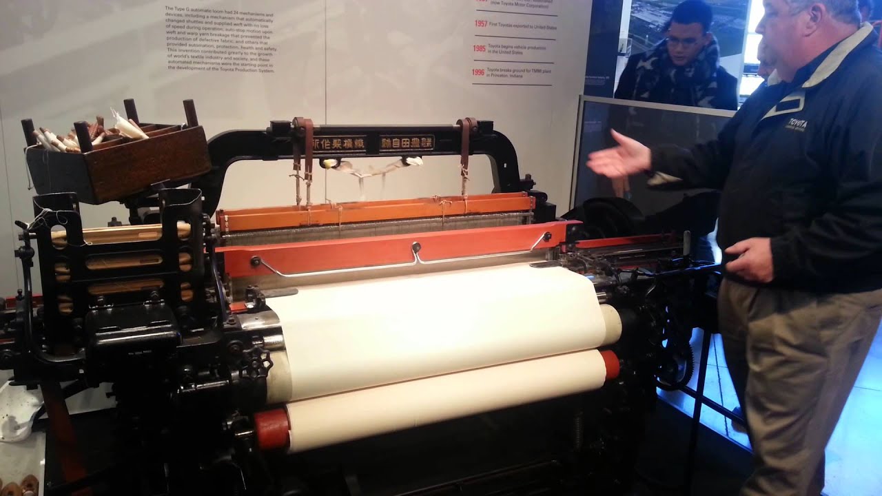 Historical loom at Toyota Manufacturing Indiana - YouTube