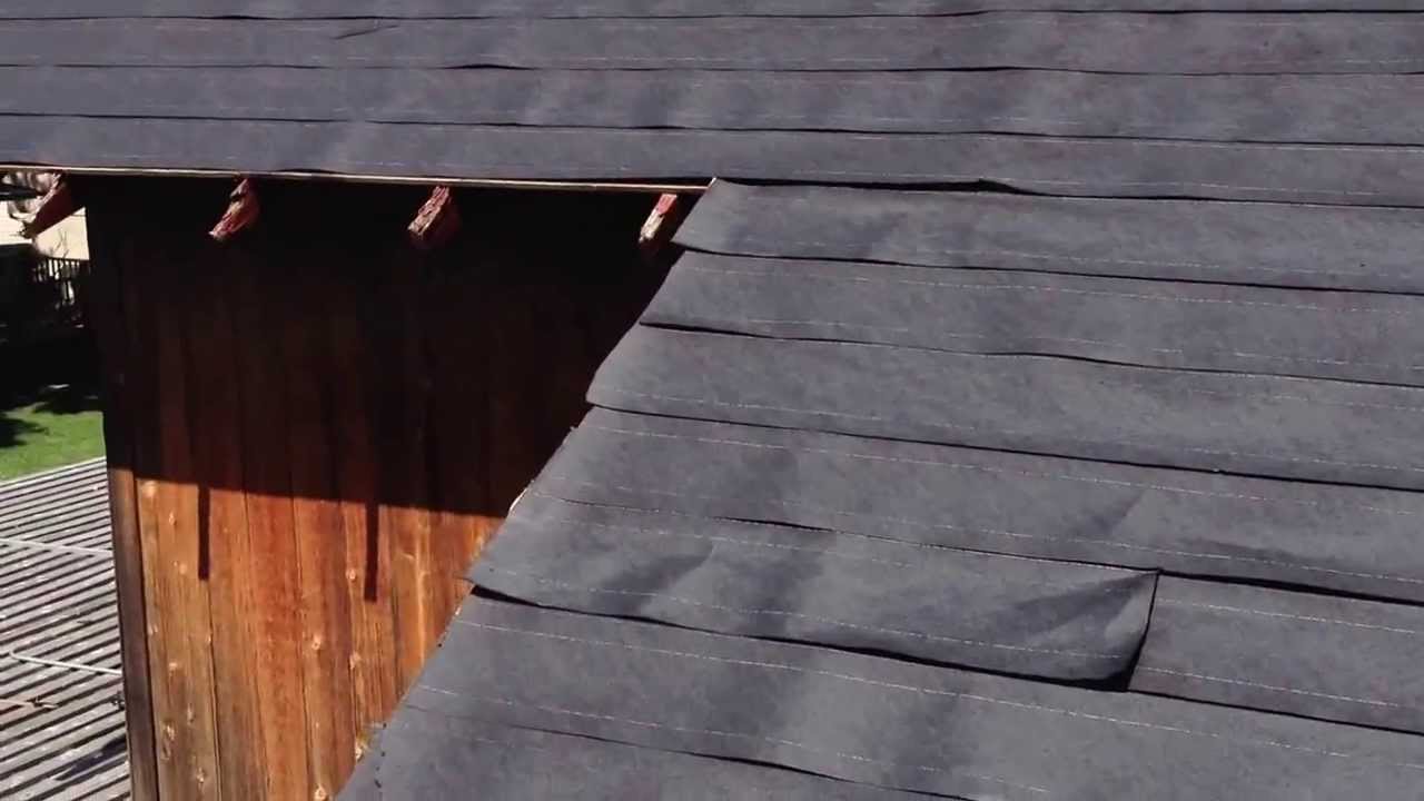 Eric Rogers Roofing Replacing Felt After Cedar Wood Shakes Are Removed ...