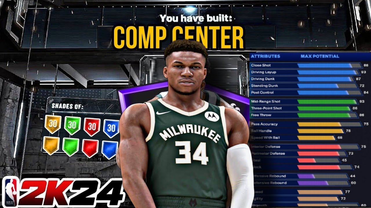 Best shooting center in nba 2k24! inside-out big man! best build for ...