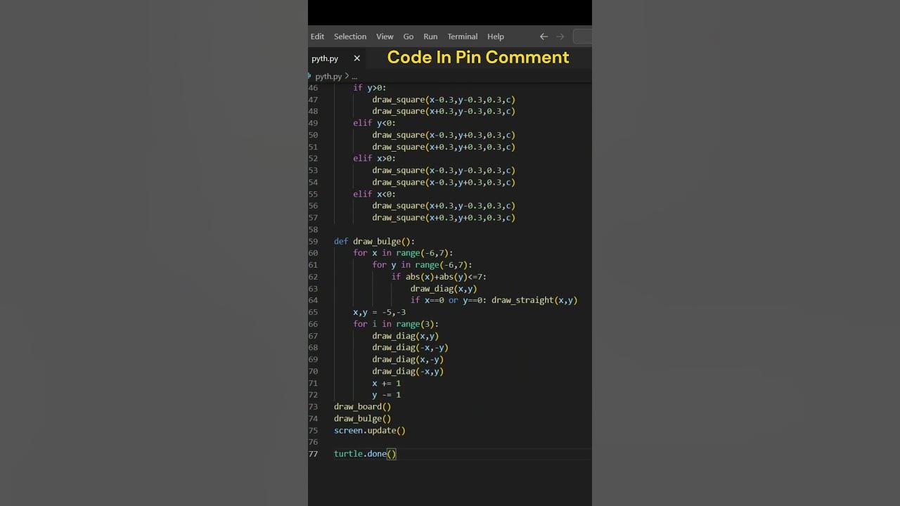 Illusion Using Python Turtle Shorts Python Coding Programming Pythoncode Short Code Youtube 